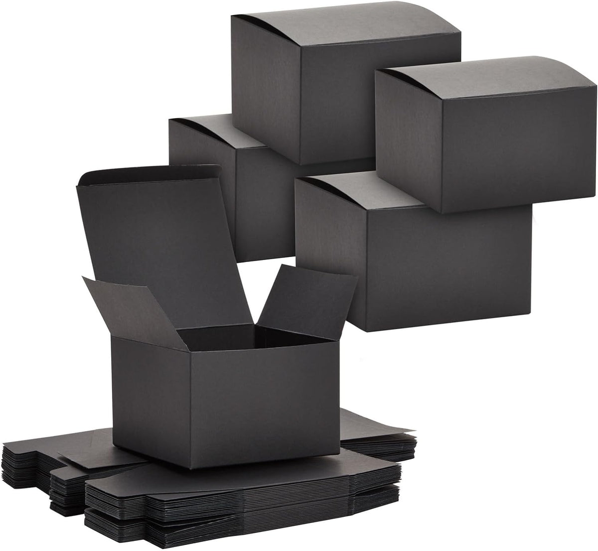 Boite cadeaux en carton 6x6x4 - Noir – Chic Placard
