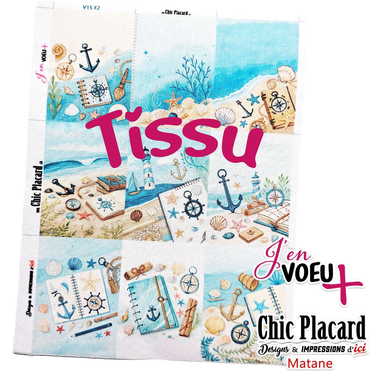 V15 F2 : cartes ATC J'en voeux + en tissu à découper – Chic Placard