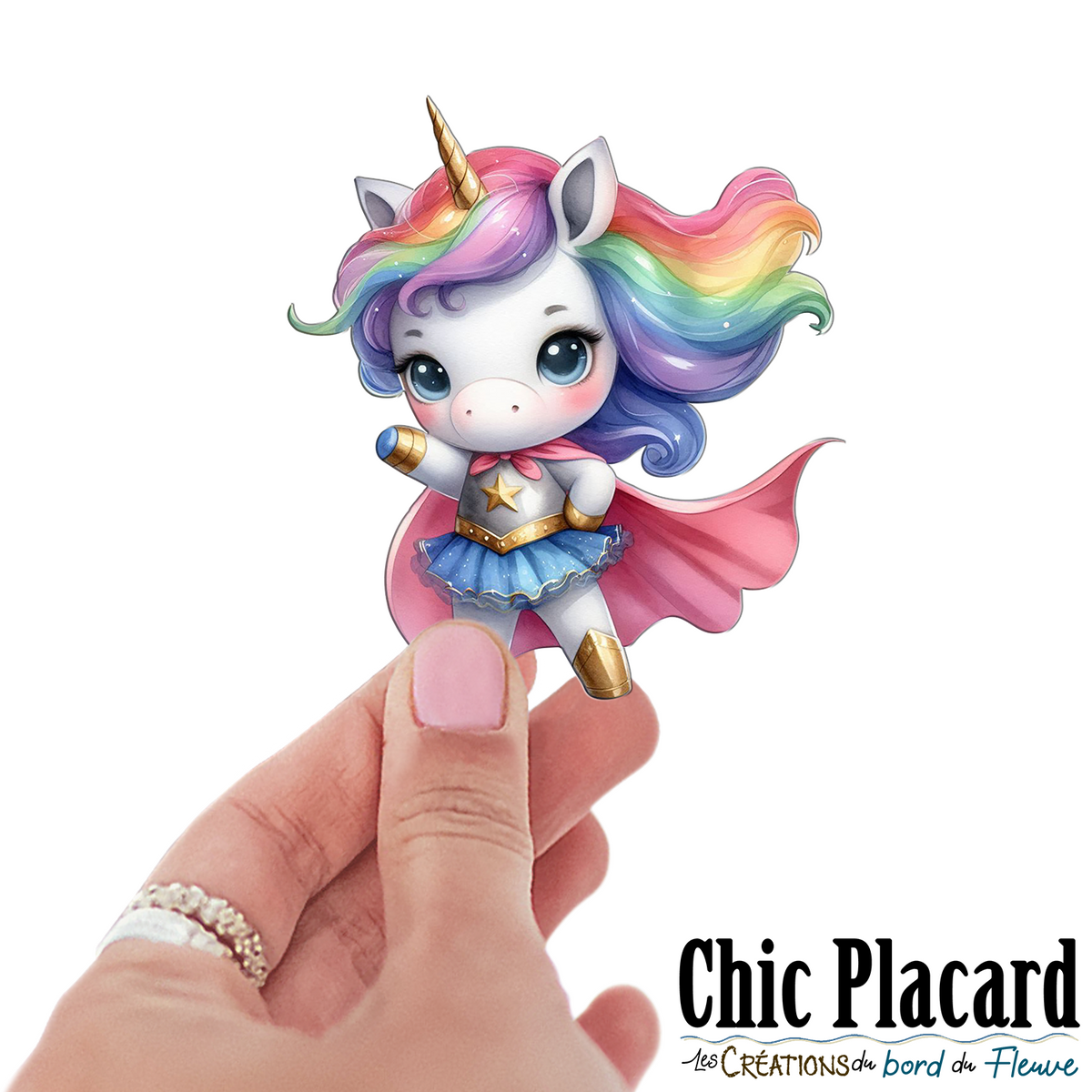 Licorne héro #2- autocollant en vinyl – Chic Placard