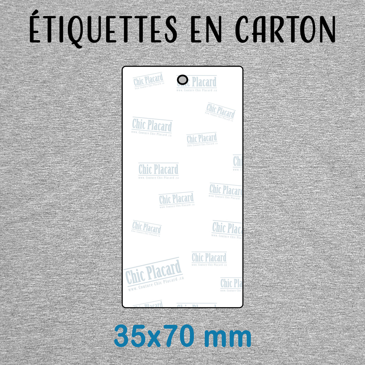 50x Printed cardboard labels to personalize – Chic Placard