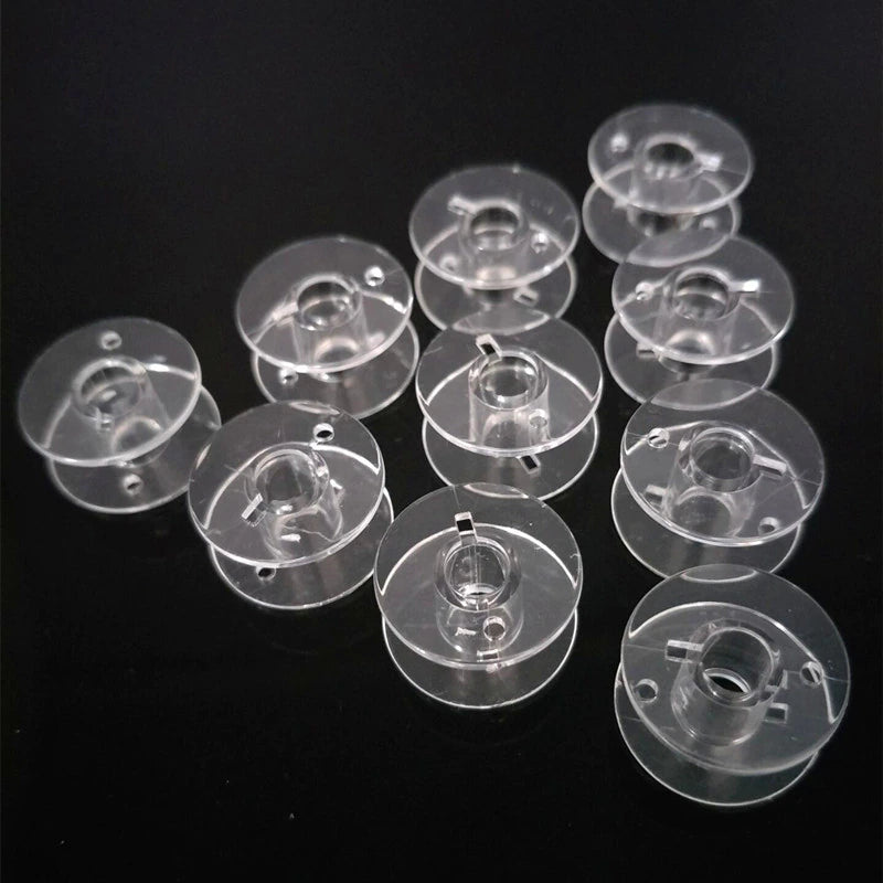 Canettes - bobbines transparentes vides pour machines à coudre domesti ...